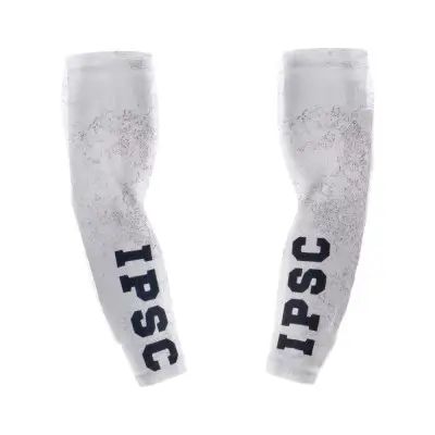 IPSC White Competition Arm Sleeves | DED | IPSCStore.com