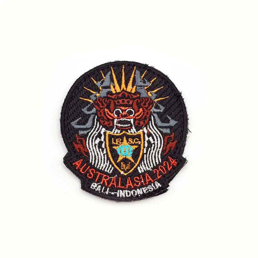 Parche bordado con logotipo IPSC Handgun Australasia 2024 - 80mm
