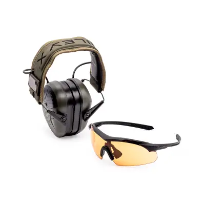 Wiley X WX Vapor Comm Shooting Range Kit | Protective Eyewear + Hearing ...