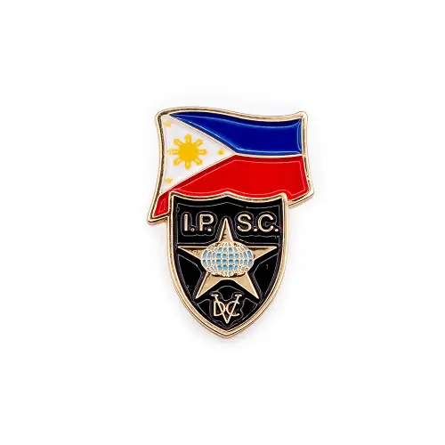 IPSC Shield Official Lapel Pin with Philippine Flag